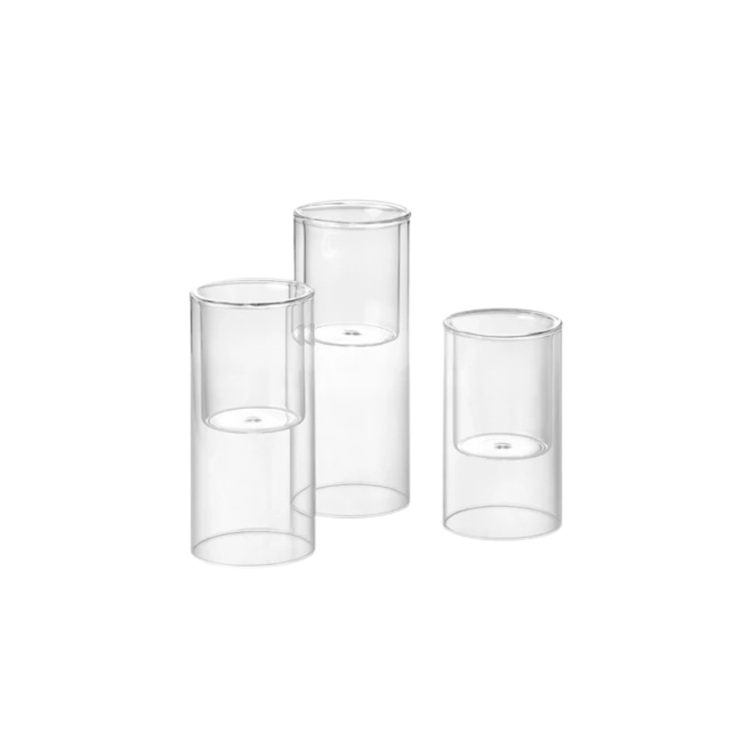 Raised Cylinder Trio | Iowa Decor Rentals | Monarch Events